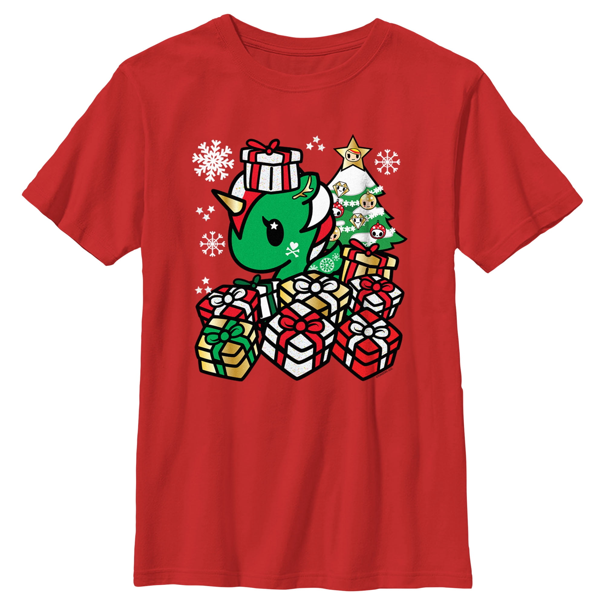 Boy's Tokidoki Christmas Presents Unicorno Graphic Tee Red Large ...