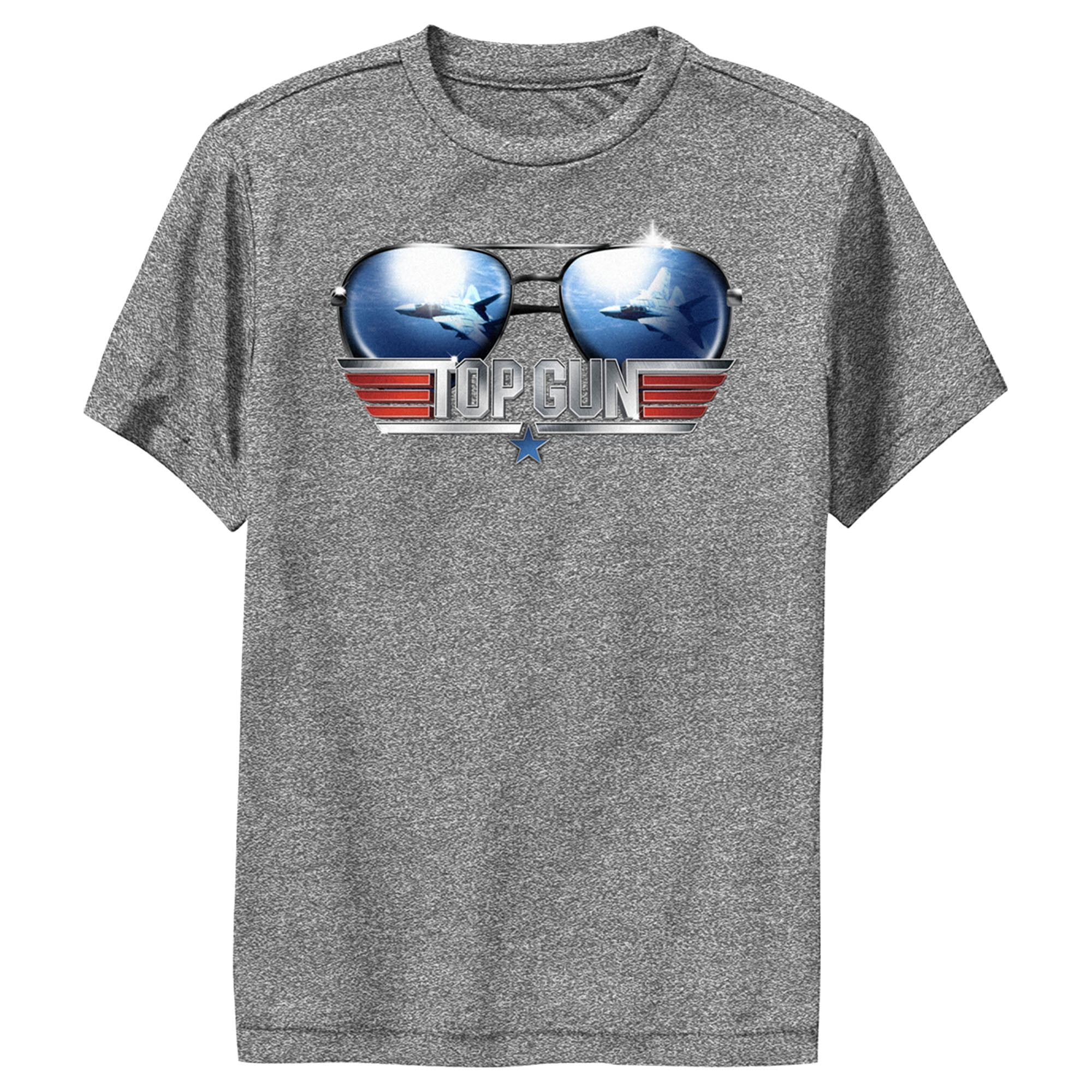 Boy's Top Gun Aviator Sunglasses Logo Performance Graphic T-Shirt ...