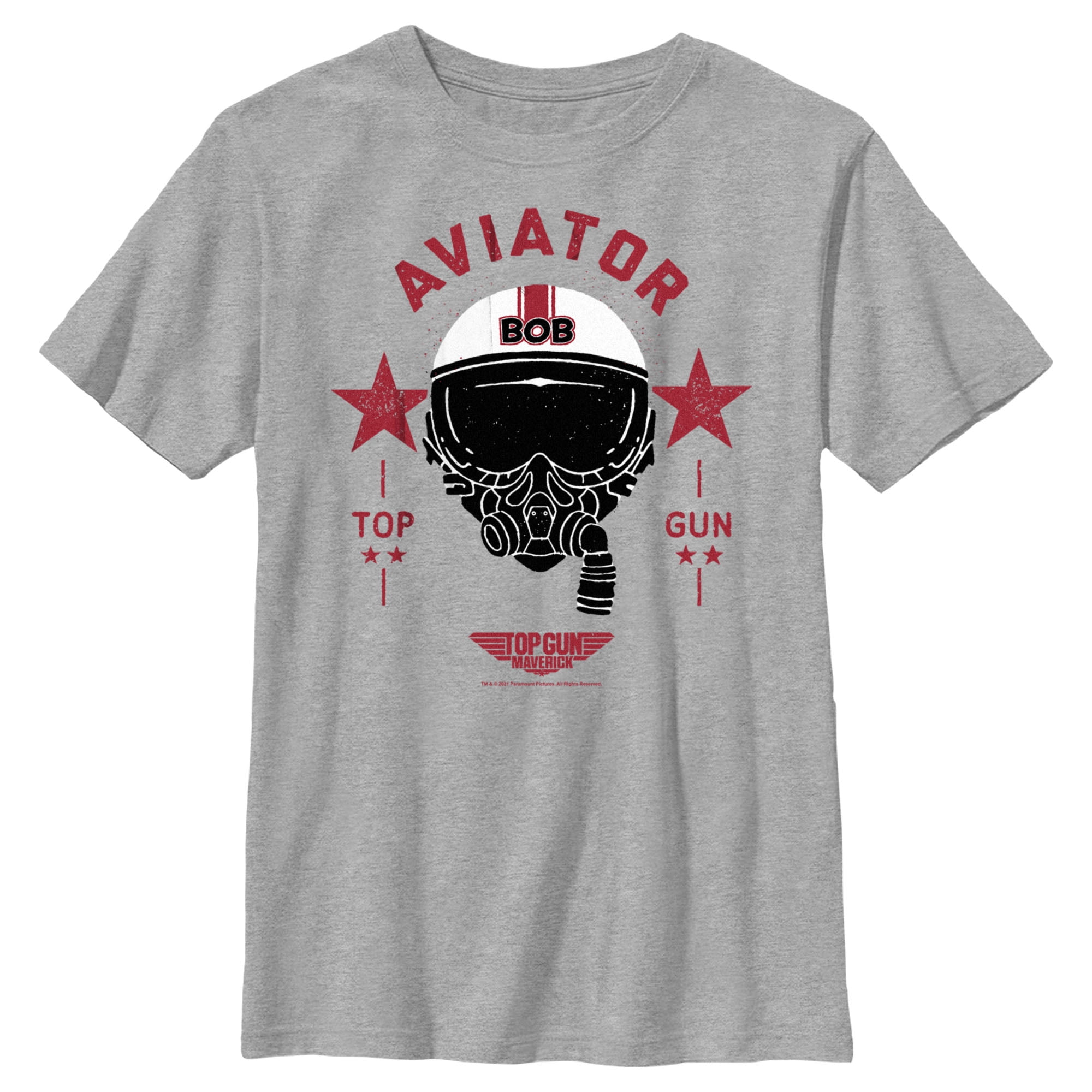 Boy's Top Gun: Maverick Aviator Bob Helmet Graphic T-Shirt - Walmart.com