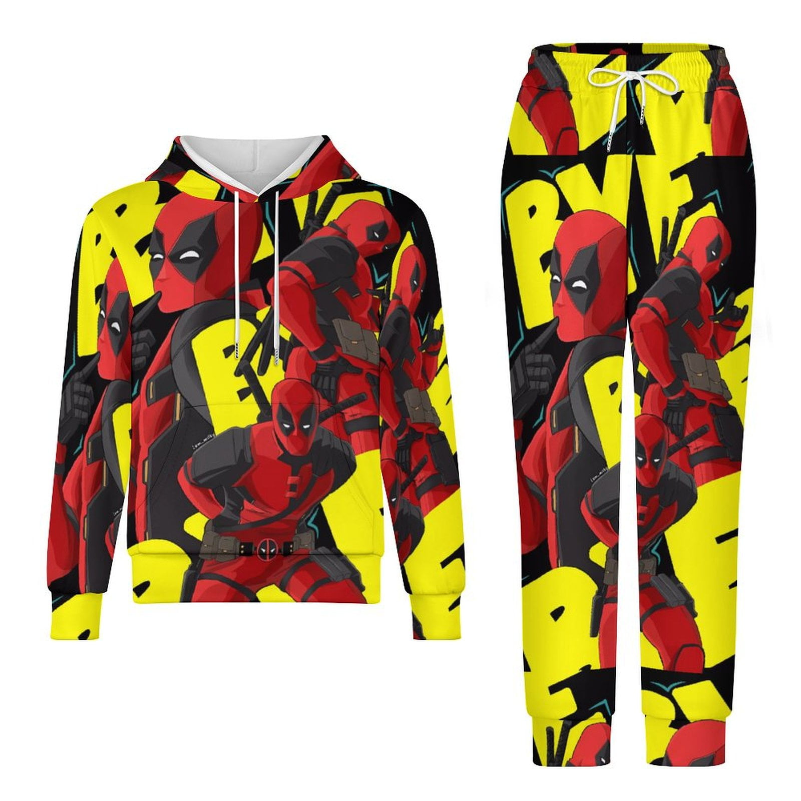 Boy's Tracksuit Dead-pool Pullover Hoodie Kids Jogging Sportwear ...
