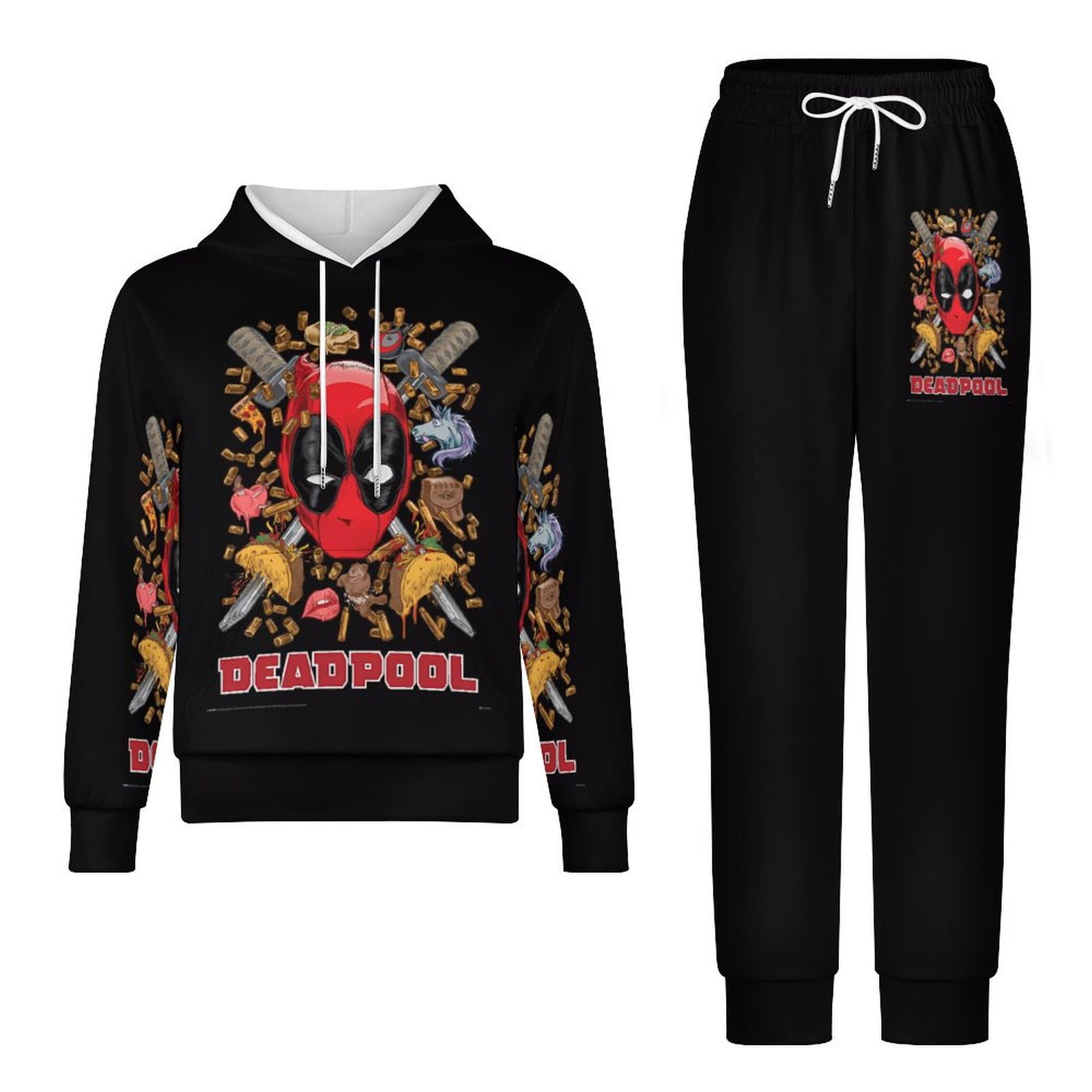 Boy's Tracksuit Dead-pool Pullover Hoodie Kids Jogging Sportwear ...