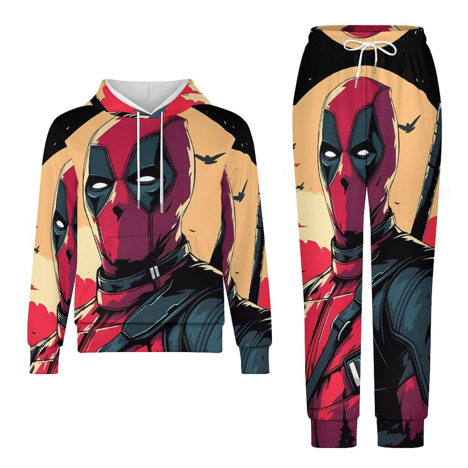 Boy's Tracksuit Dead-pool Pullover Hoodie Kids Jogging Sportwear ...