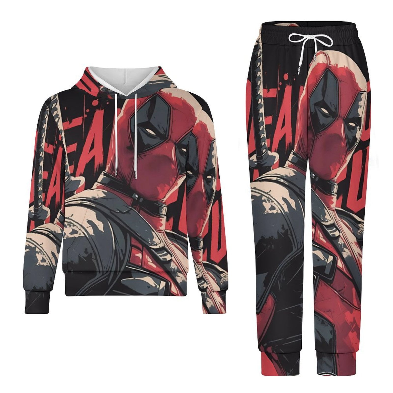 Boy's Tracksuit Dead-pool Pullover Hoodie Kids Jogging Sportwear ...