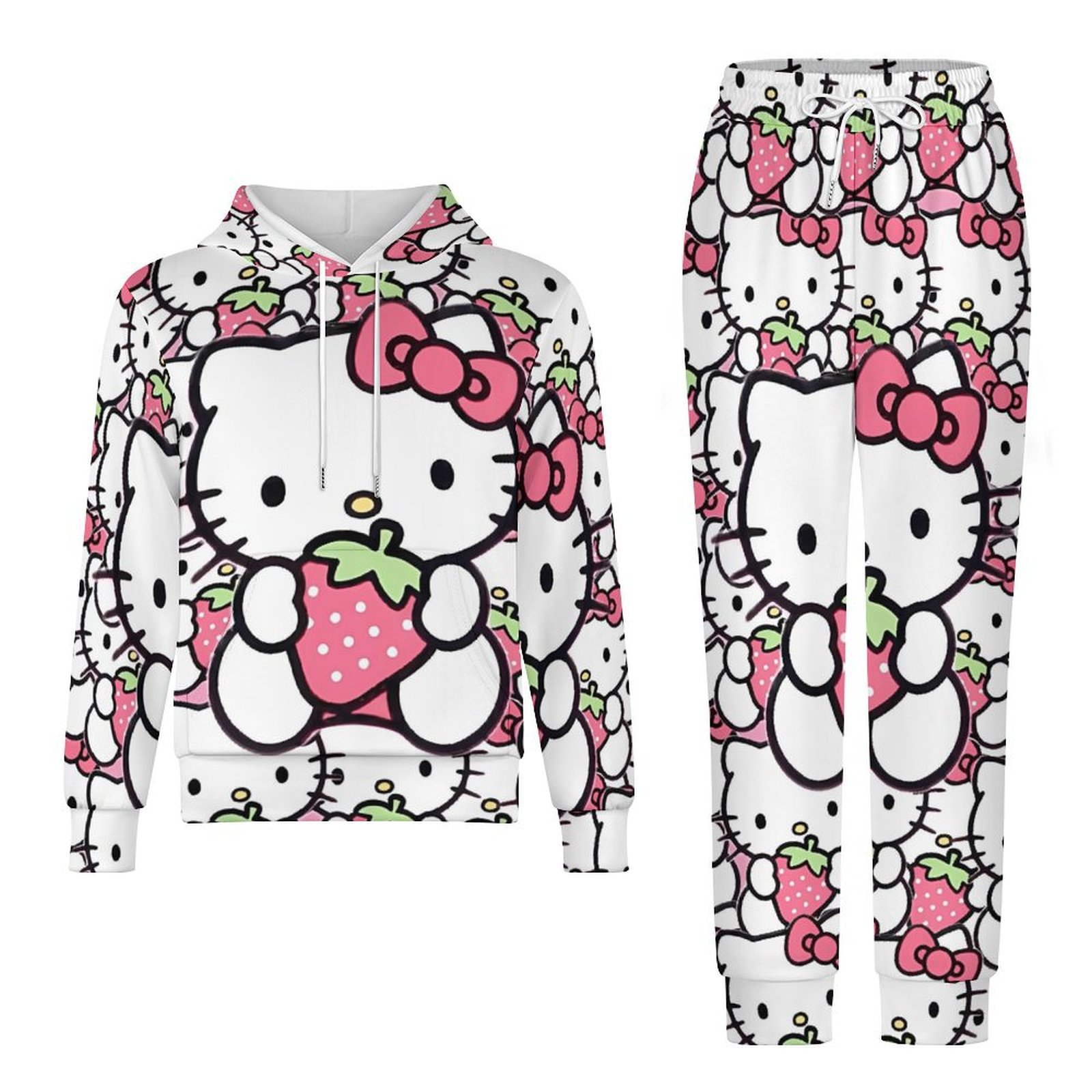 Boy's Tracksuit Hello Kitty Pullover Hoodie Kids Jogging Sportwear ...