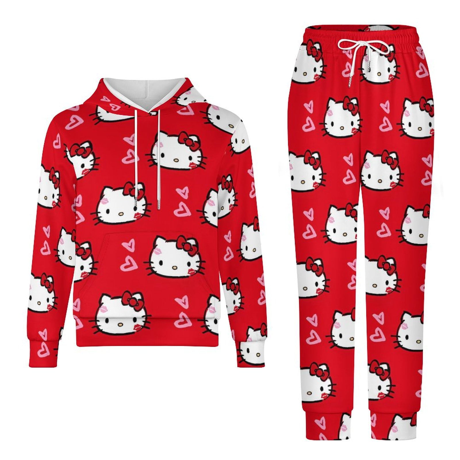 Boy's Tracksuit Hello Kitty Pullover Hoodie Kids Jogging Sportwear ...