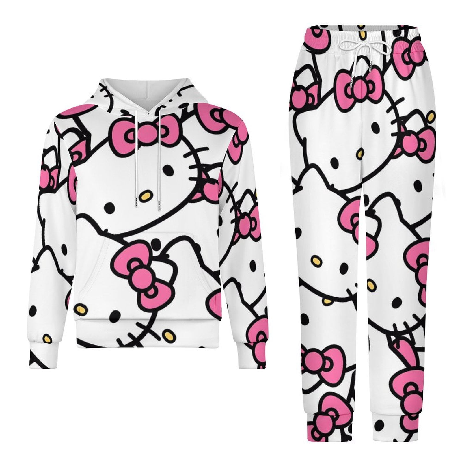 Boy's Tracksuit Hello Kitty Pullover Hoodie Kids Jogging Sportwear ...