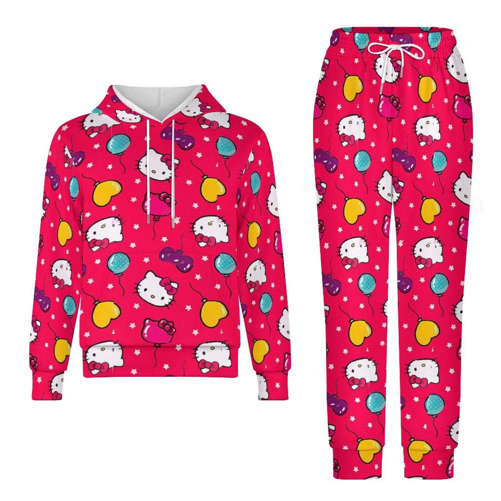 Boy's Tracksuit Hello Kitty Pullover Hoodie Kids Jogging Sportwear ...