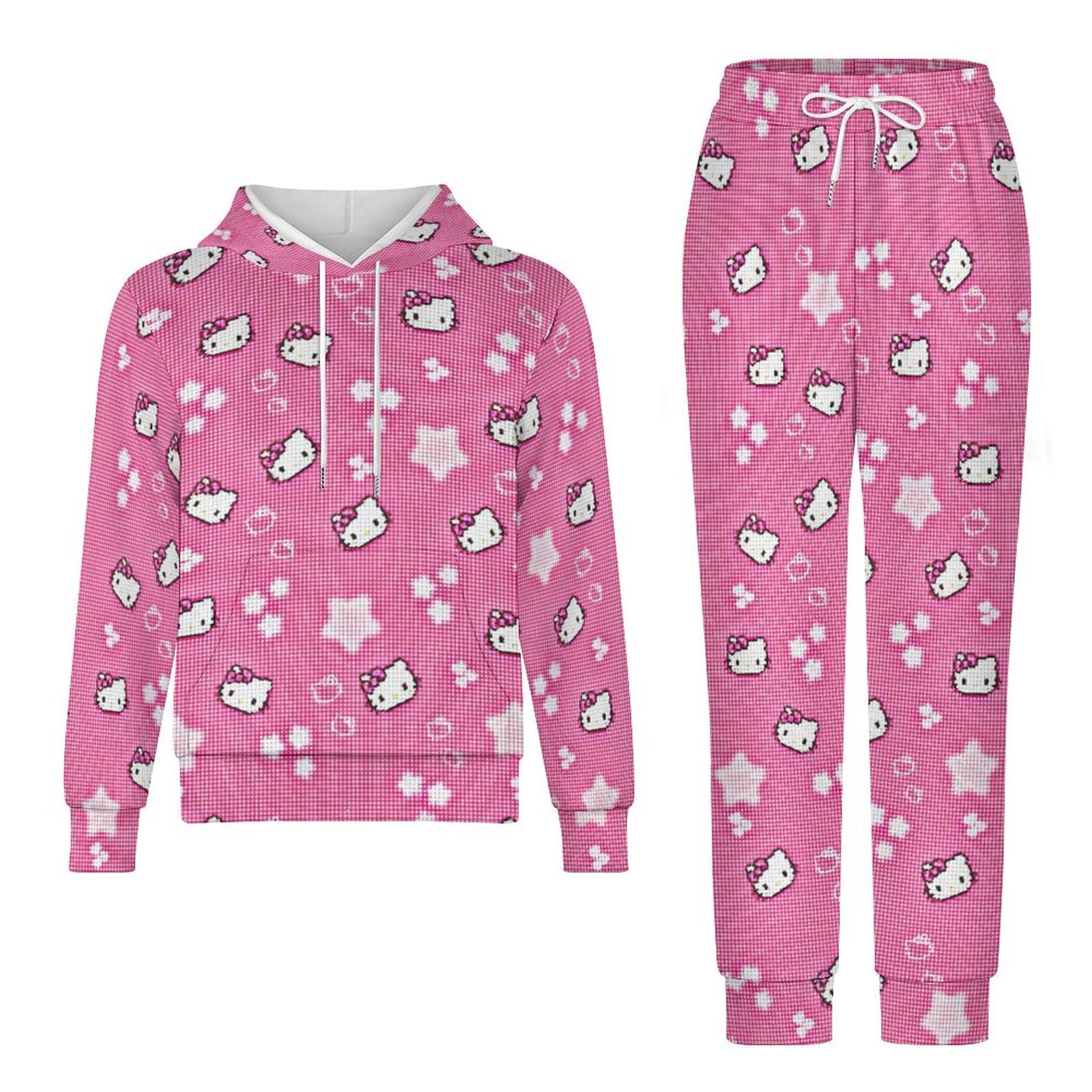 Boy's Tracksuit Hello Kitty Pullover Hoodie Kids Jogging Sportwear ...