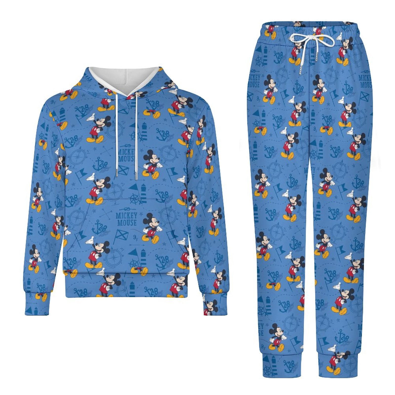 Boy's Tracksuit Mic-key Mouse Pullover Hoodie Kids Jogging Sportwear ...