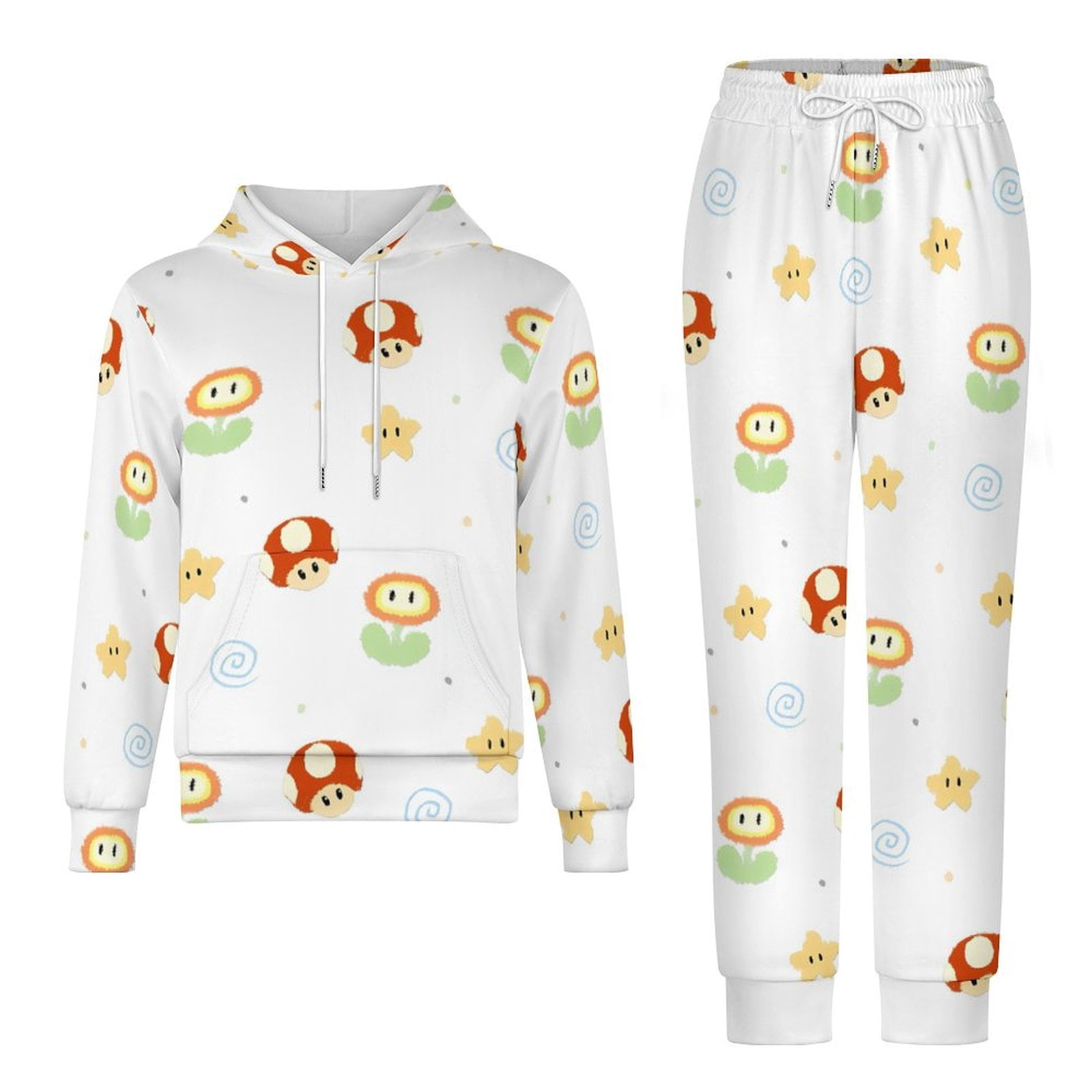 Boy's Tracksuit Super-Mario Pullover Hoodie Kids Jogging Sportwear ...