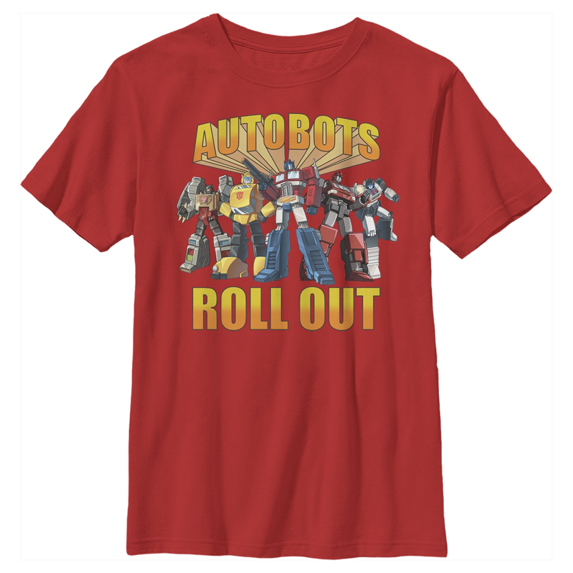 Boy's Transformers Autobots Ready to Roll Out Graphic Tee Red X Small ...
