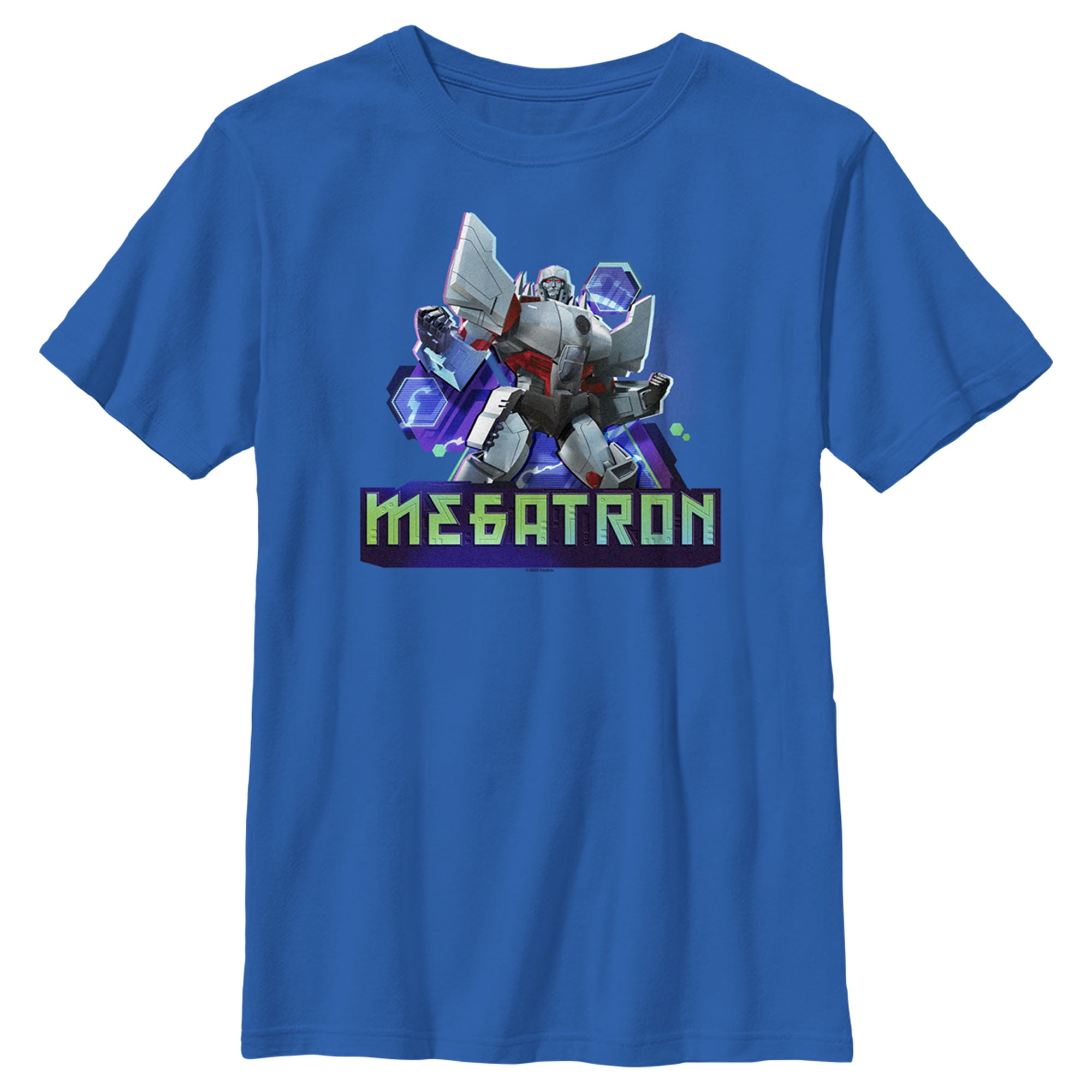 Boy's Transformers: EarthSpark Megatron Badge Graphic Tee Royal Blue ...