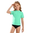 Boy's UPF 50 Rash Guard Swim Shirts Short Sleeve Sun Protection SPF ...