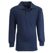 Hanes Boys School Uniform 4-18 EcoSmart Jersey Polo Shirt - Walmart.com