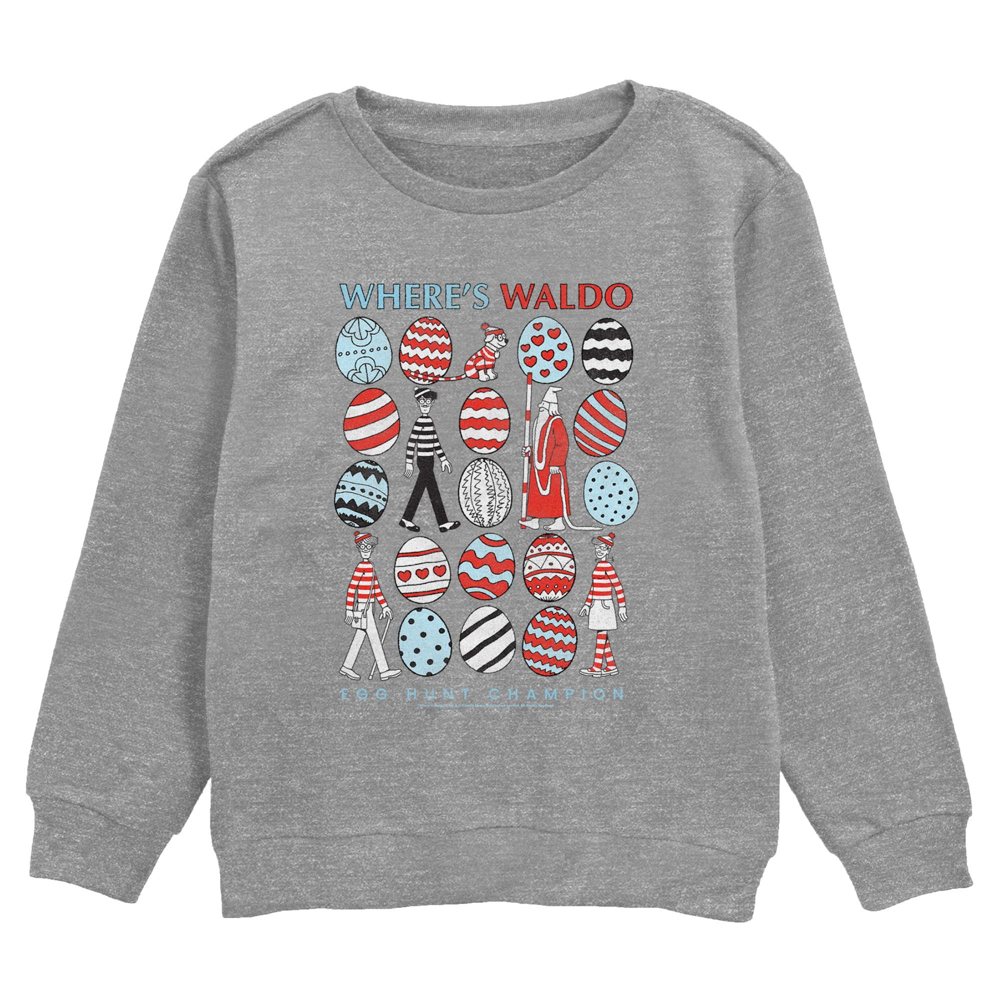 Boy's Where's Waldo Egg Hunt Champion Sweatshirt - Walmart.com