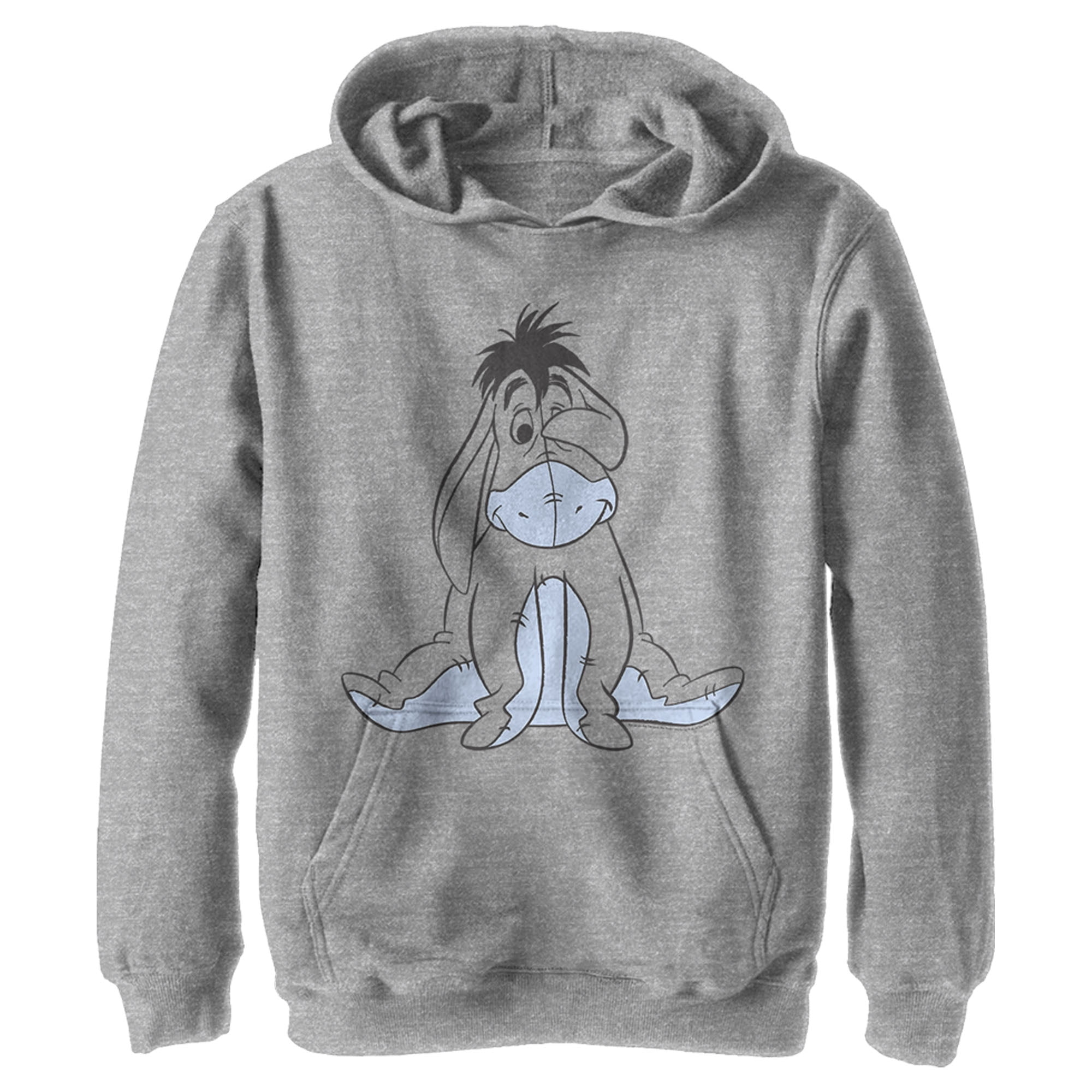 Boy's Winnie the Pooh Shy Eeyore Outline Portrait Pull Over Hoodie ...