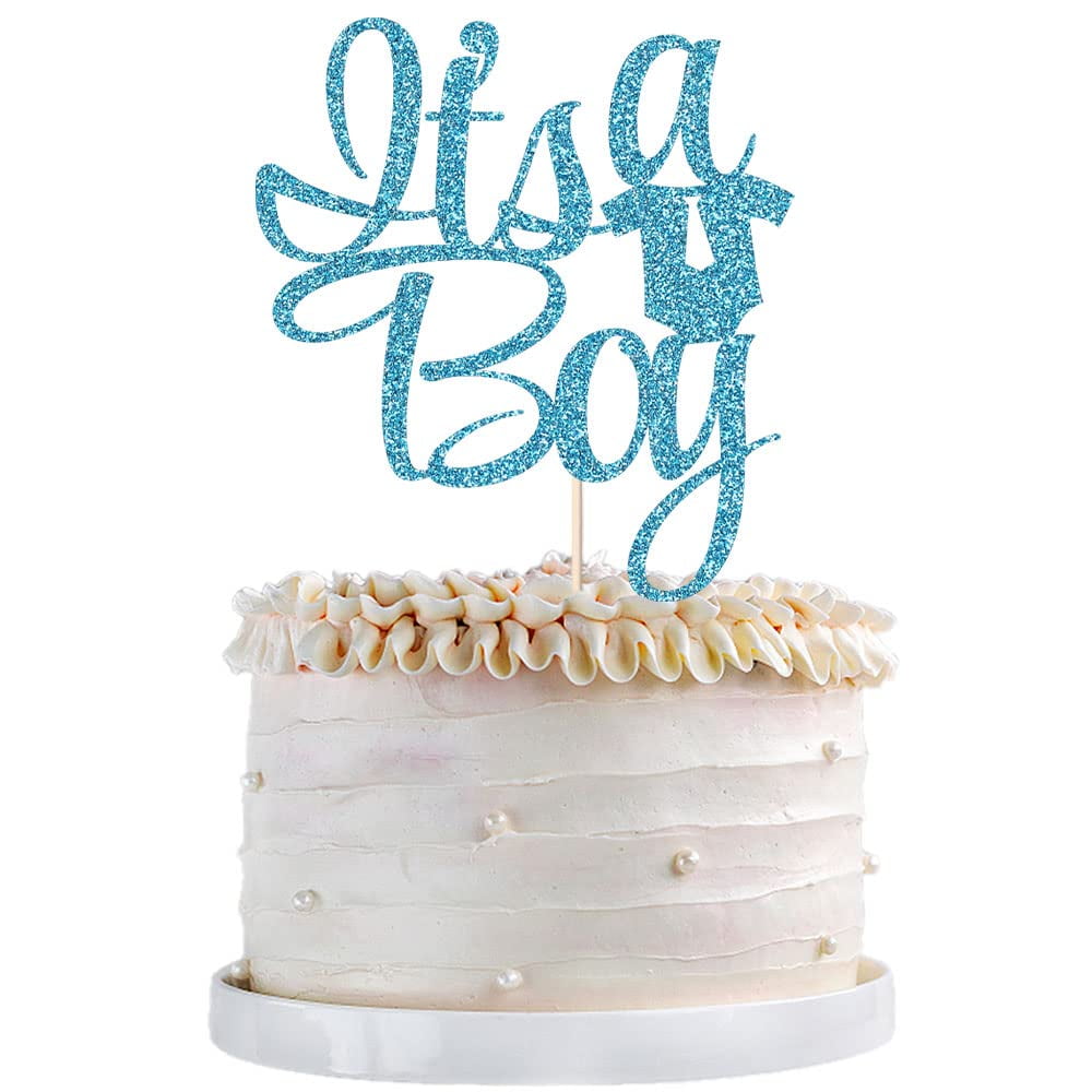 It's A BoyTRDN Cake Topper,Blue flash Cake Topper，Welcome Baby Boy Cake ...