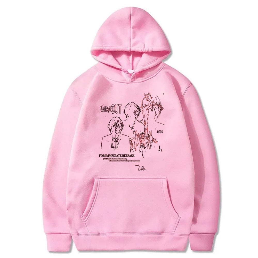 BoyWithUke Burnout Hoodies 2025 Tour Merch Pullovers Cosplay Women Men ...