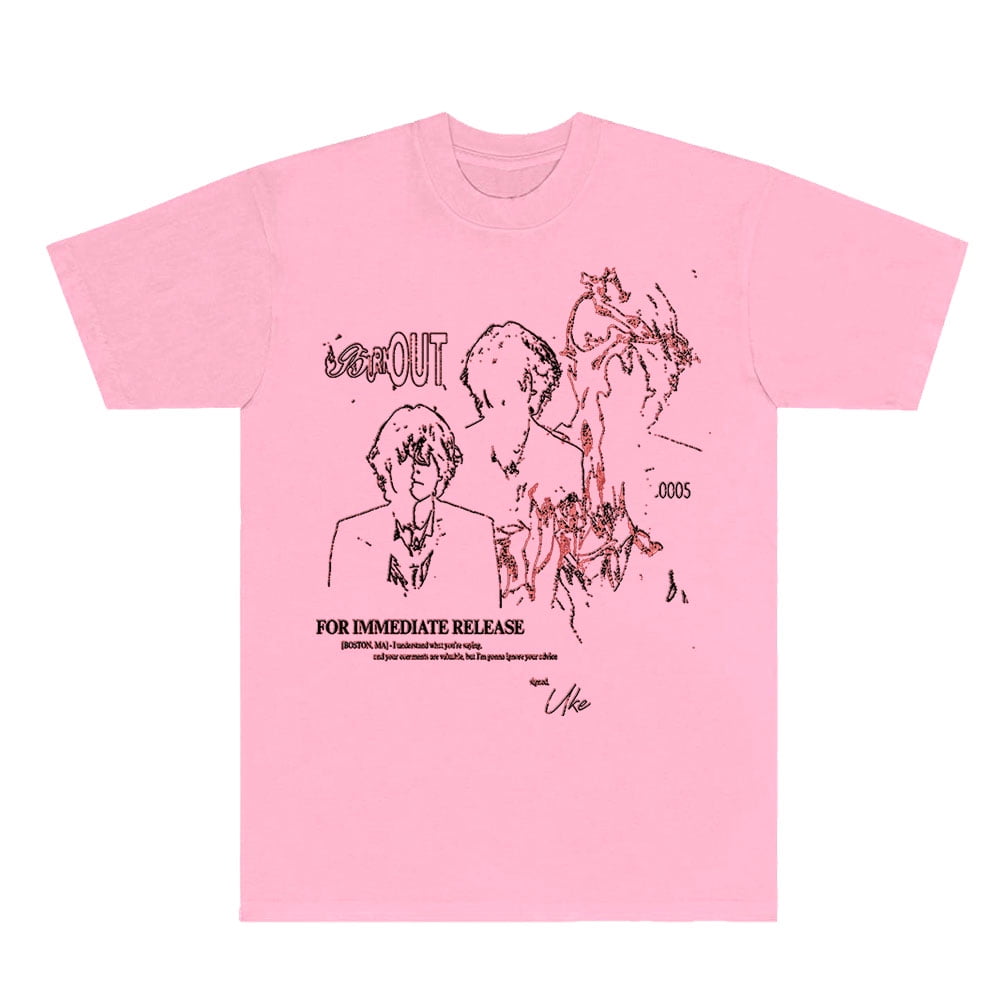 BoyWithUke Burnout T-Shirts 2025 Tour Merch Tee Cosplay Women Men Fashion Short Sleeve Top ...