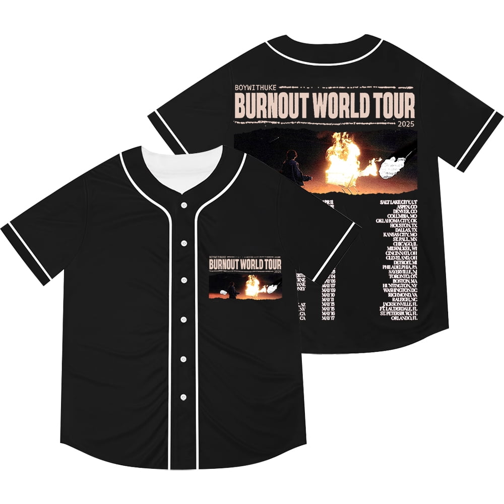 BoyWithUke Burnout World Tour Merch Baseball Jacket Tee Cosplay Women ...