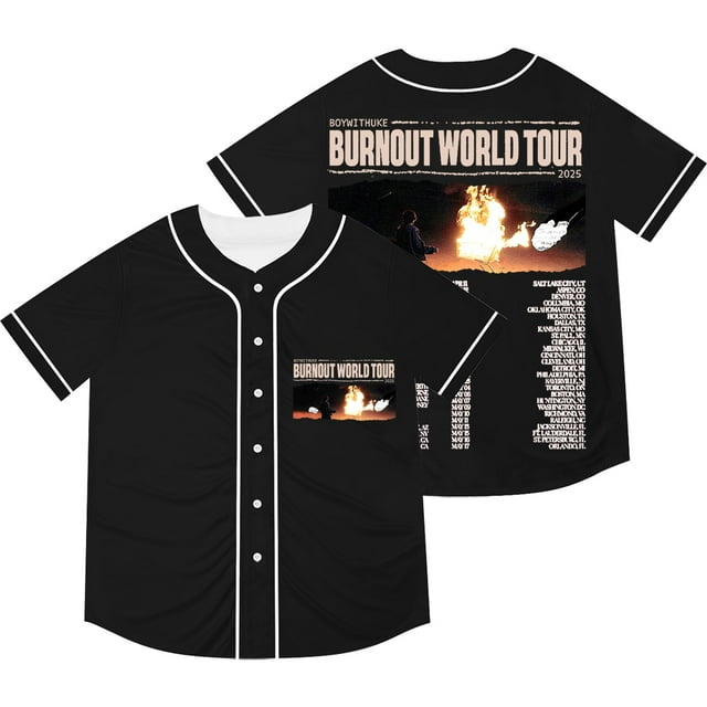 BoyWithUke Burnout World Tour Merch Baseball Jacket Tee Cosplay Women ...