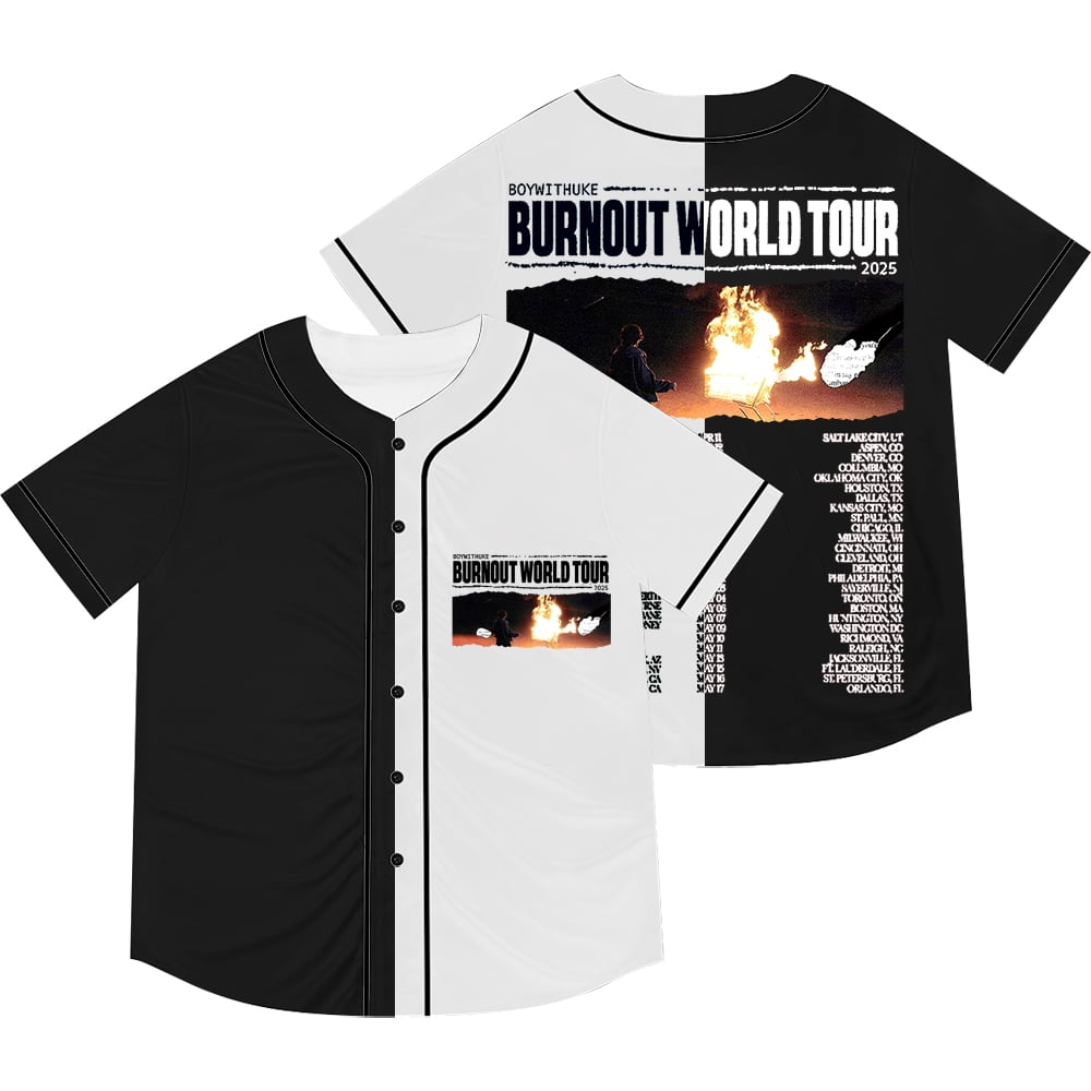 BoyWithUke Burnout World Tour Merch Baseball Jacket Tee Cosplay Women ...
