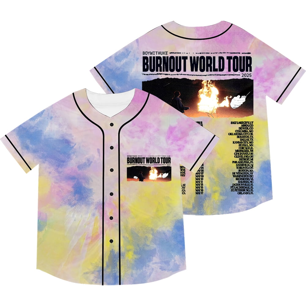 BoyWithUke Burnout World Tour Merch Baseball Jacket Tee Cosplay Women ...