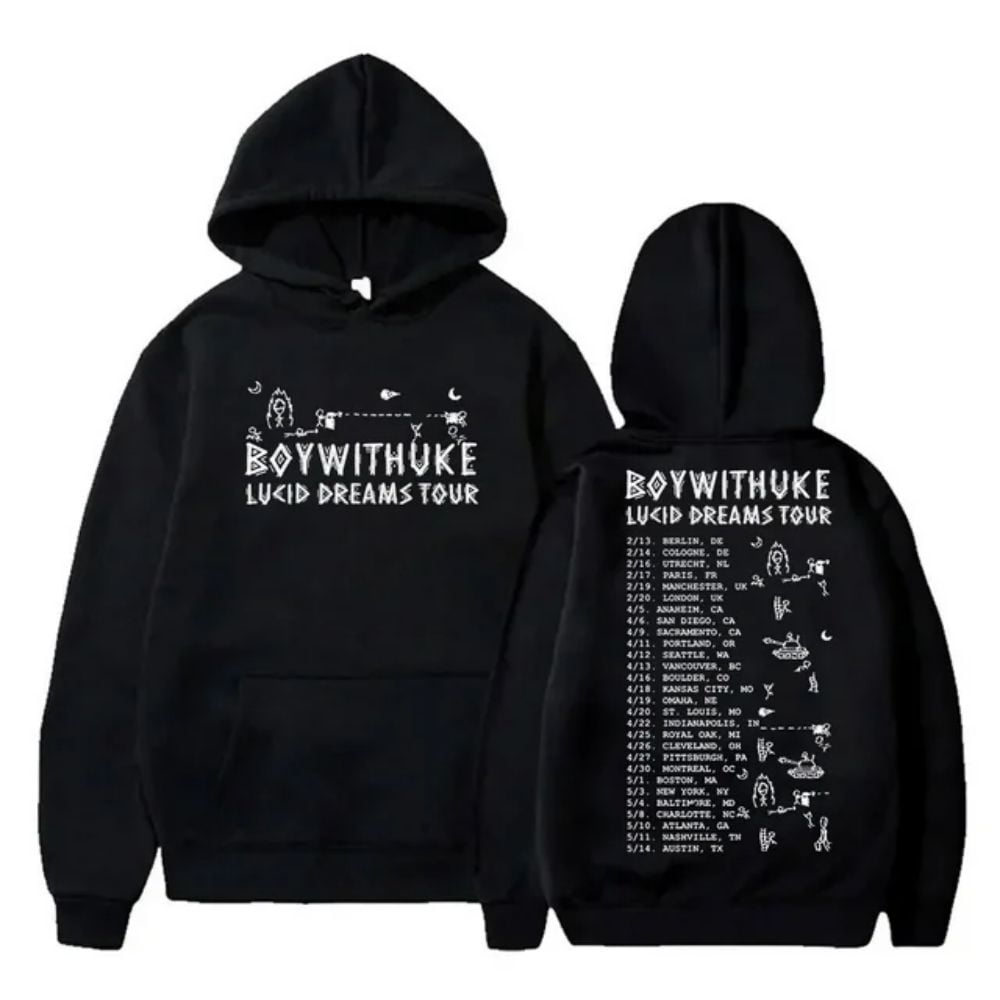 BoyWithUke Hoodies Lucid Dreams Tour Merch For Men/Women Unisex Winter ...