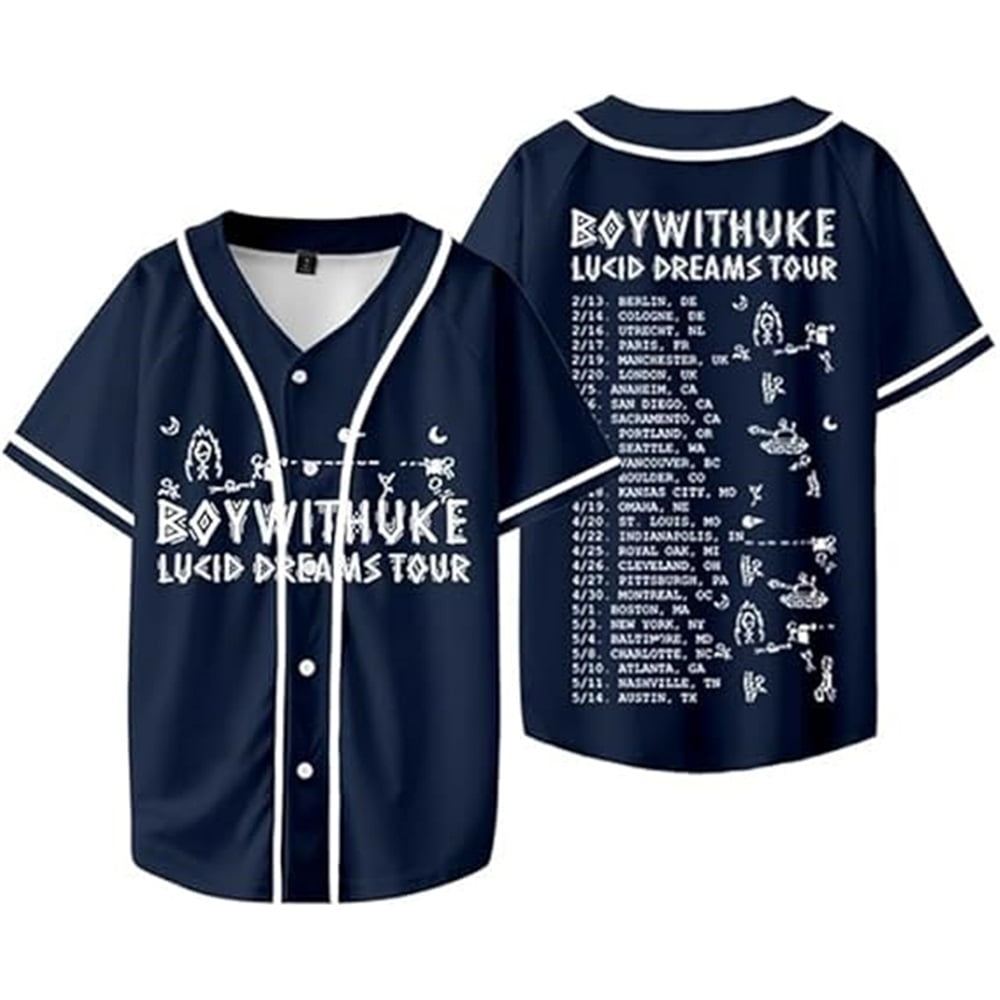 BoyWithUke Lucid Dreams Tour Merch Baseball Jersey Shirt V-Neck Women ...