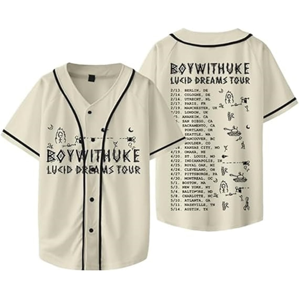 BoyWithUke Lucid Dreams Tour Merch Baseball Jersey Shirt V-Neck Women ...
