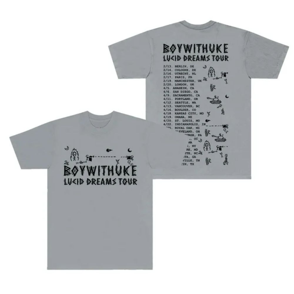 BoyWithUke T-Shirt Lucid Dreams Tour Merch Summer For Women/Men Unisex ...