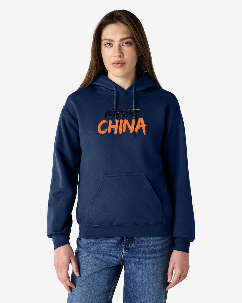Boycott China Graphic Political Message Protest Activism Tee Hoodie ...