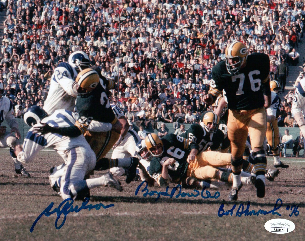Boyd Dowler Bob Skoronski Ben Wilson Autographed 8X10 Photo Packers JSA ...