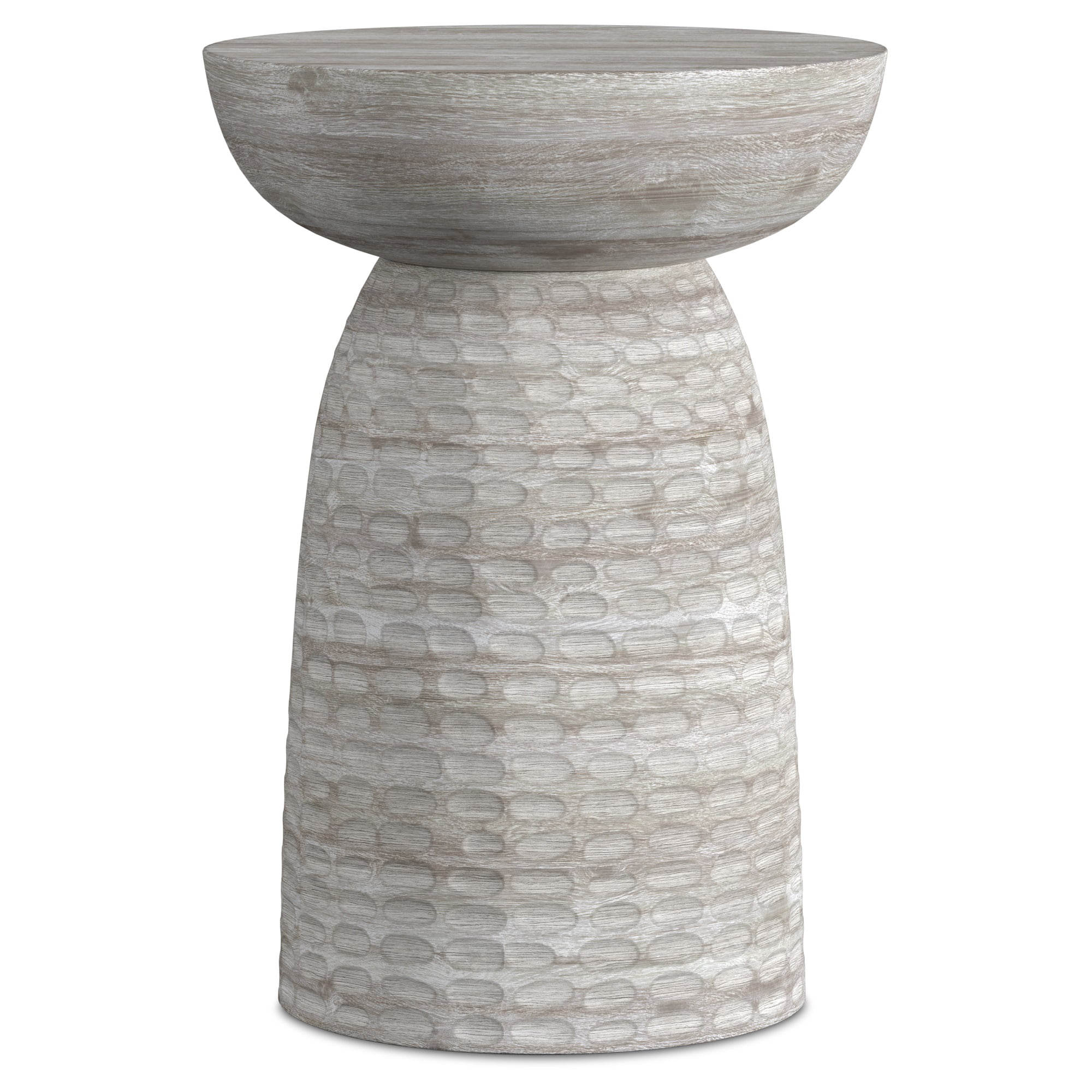 SAFAVIEH Whent Rattan Round Accent Table, Honey Brown Wash/Black ...