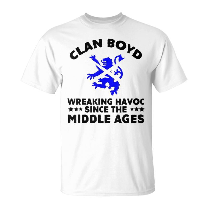 Boyd Scottish Kilt Family Clan Scotland Name Tshirt - Walmart.com