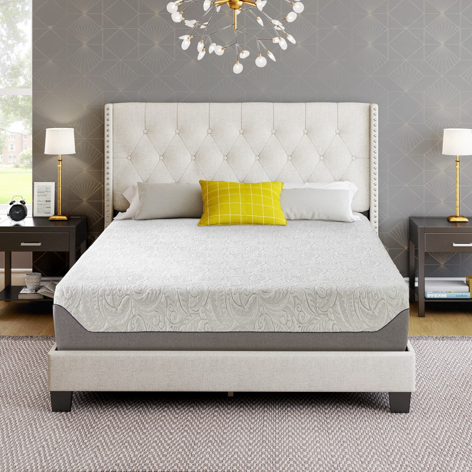 Boyd Sleep Air Flow 8" Gel Memory Foam Mattress, Firm, Adult, King with ...