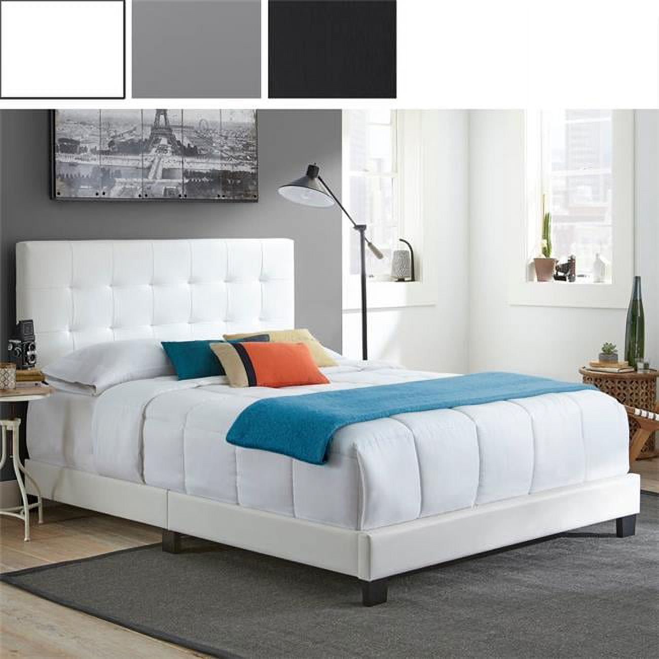 Boyd Sleep ROWH924QN Roman Upholstered Platform Bed - Walmart.com