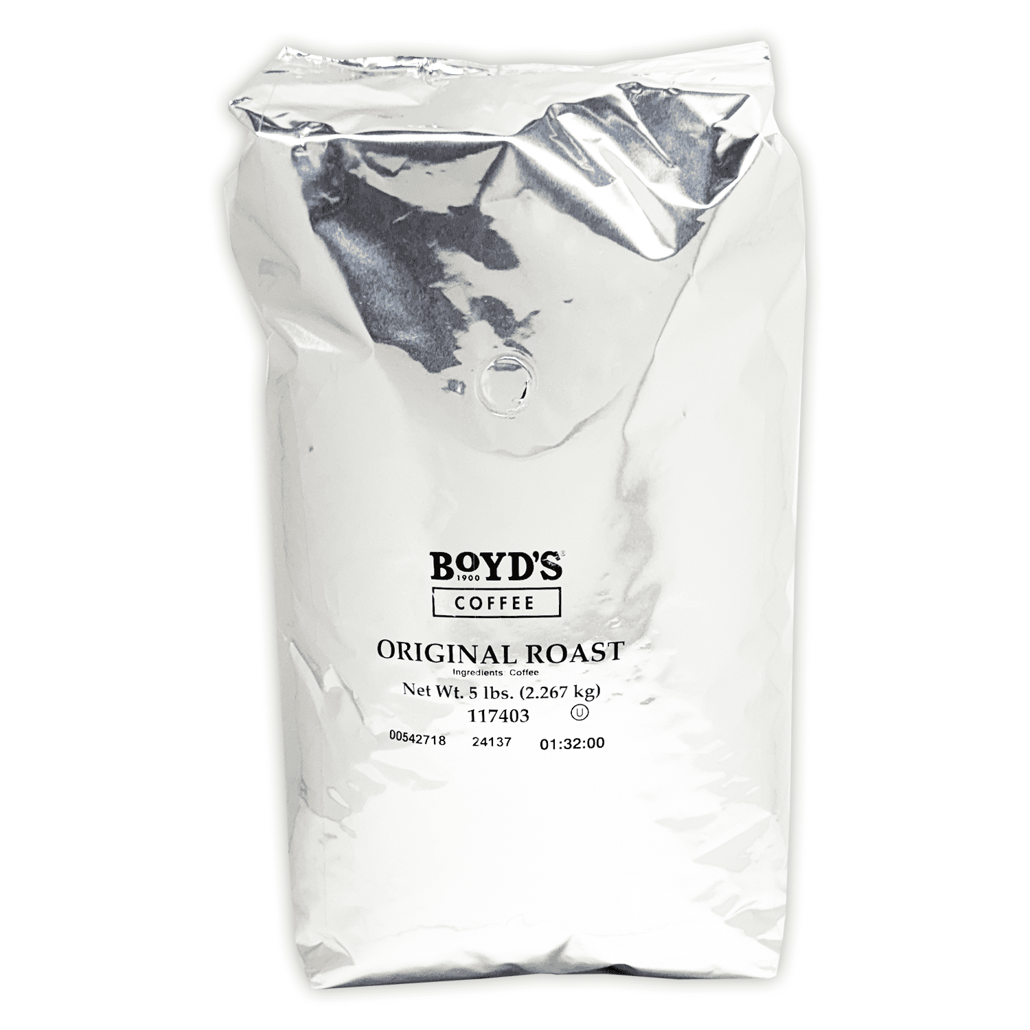 Boyd’s Original Roast Whole Bean Coffee, Medium Roast, 5lb Bag – Mellow & Balanced with a Hint ...