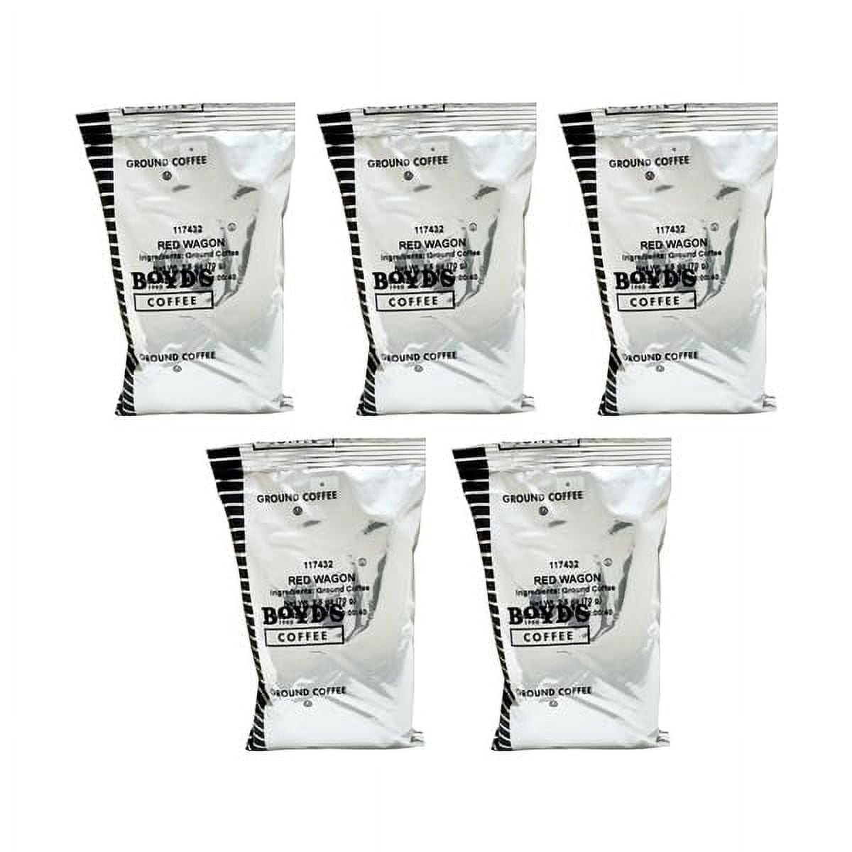 Boyd's Red Wagon Ground Coffee, 5/2.5oz Pre-Portioned Packets - 12.5oz ...