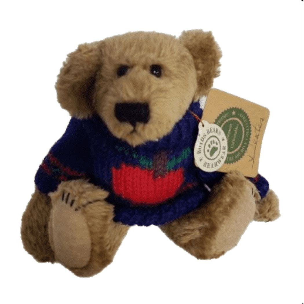 Boyds Bears "Dexter" 7" Bear Apple Sweater The Archive Collection ...
