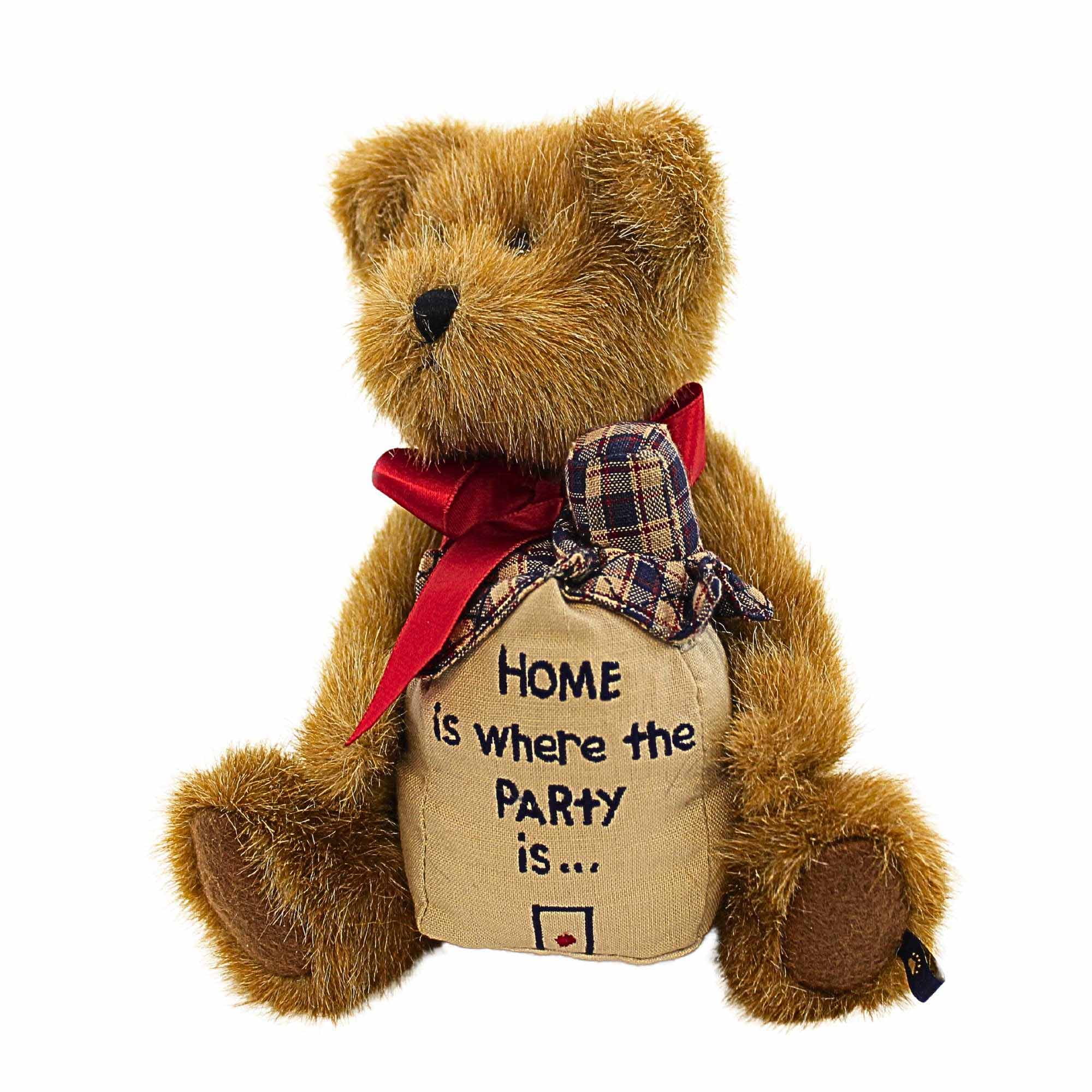 Boyds Bears Plush 8.00In Home Reunion Bear, Fabric, Exclusive Party ...