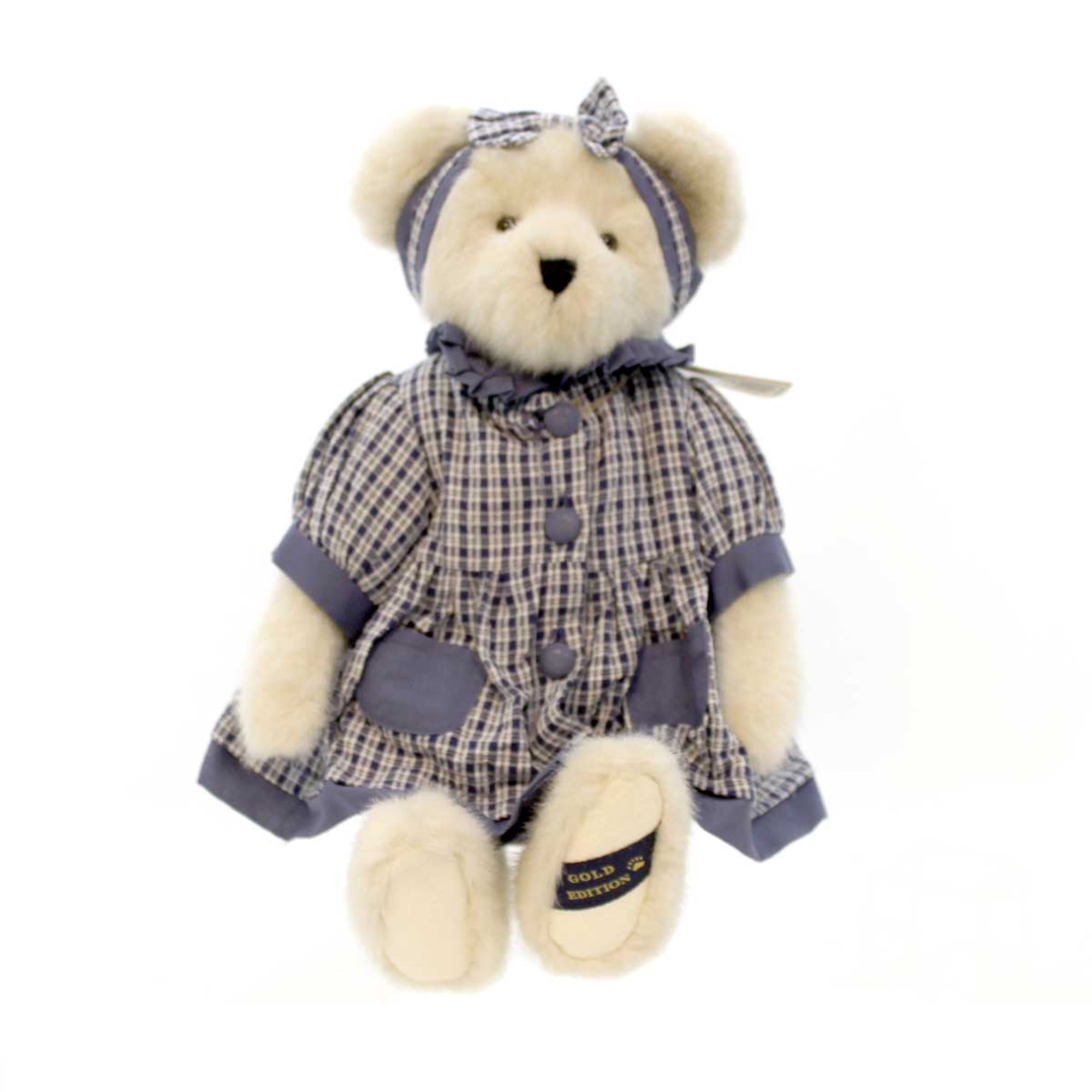 Boyds Bears Plush LEANNE BEARSDALE Fabric Gold Paw Exclusive Bear ...