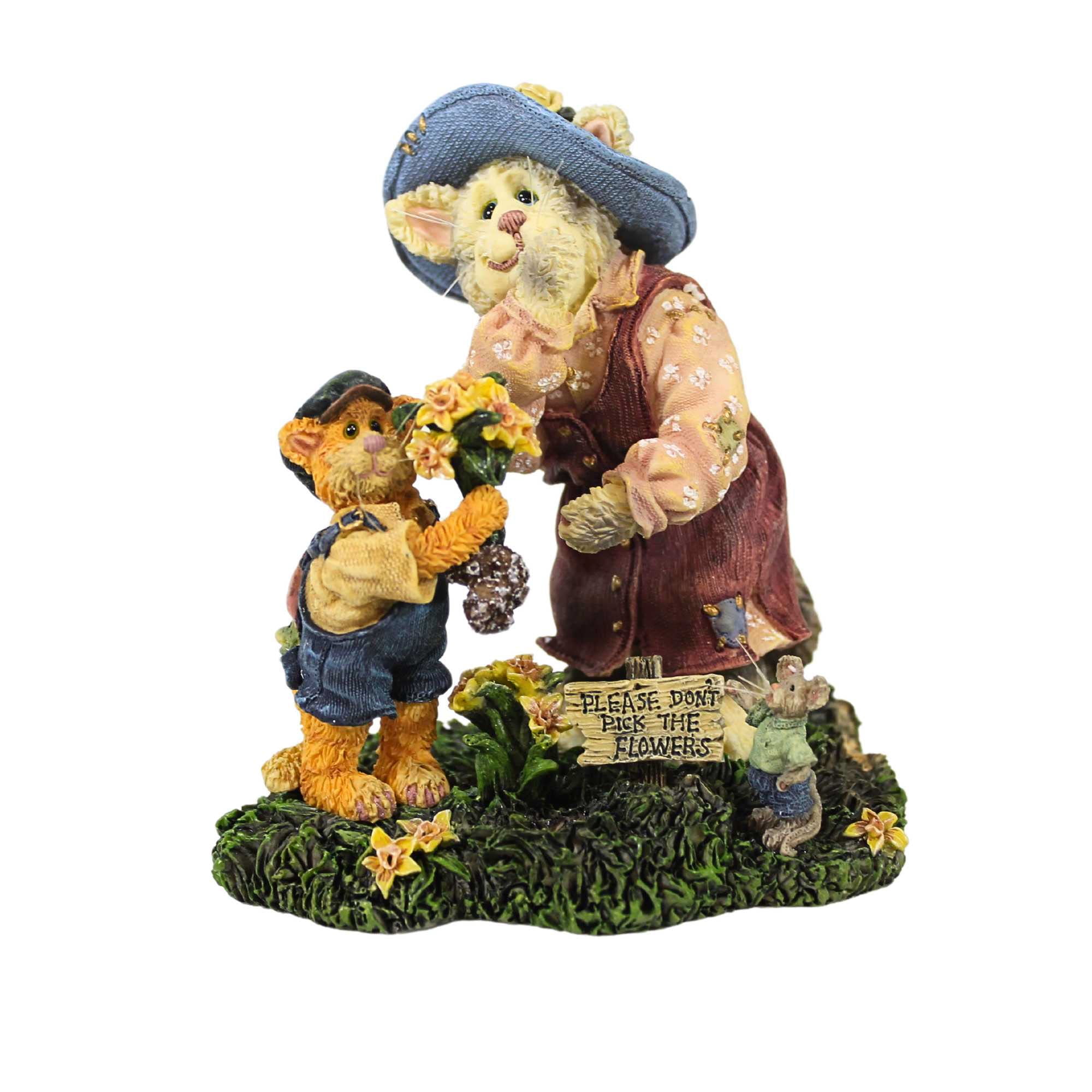 Boyds Bears Resin 4.50In Momma Meowsler And Hank, Resin, Purrstone Cat ...