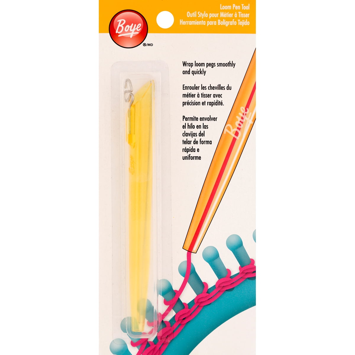 Boye Loom Pen, Plastic Tool for Knitting and Weaving, Smooth Yarn ...