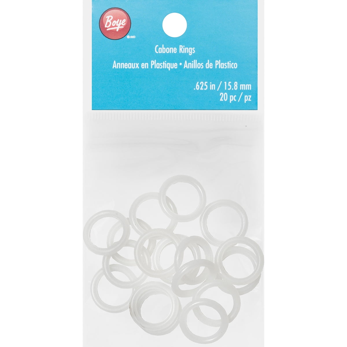 Boye Cabone Rings-.625" 20/Pkg - Walmart.com