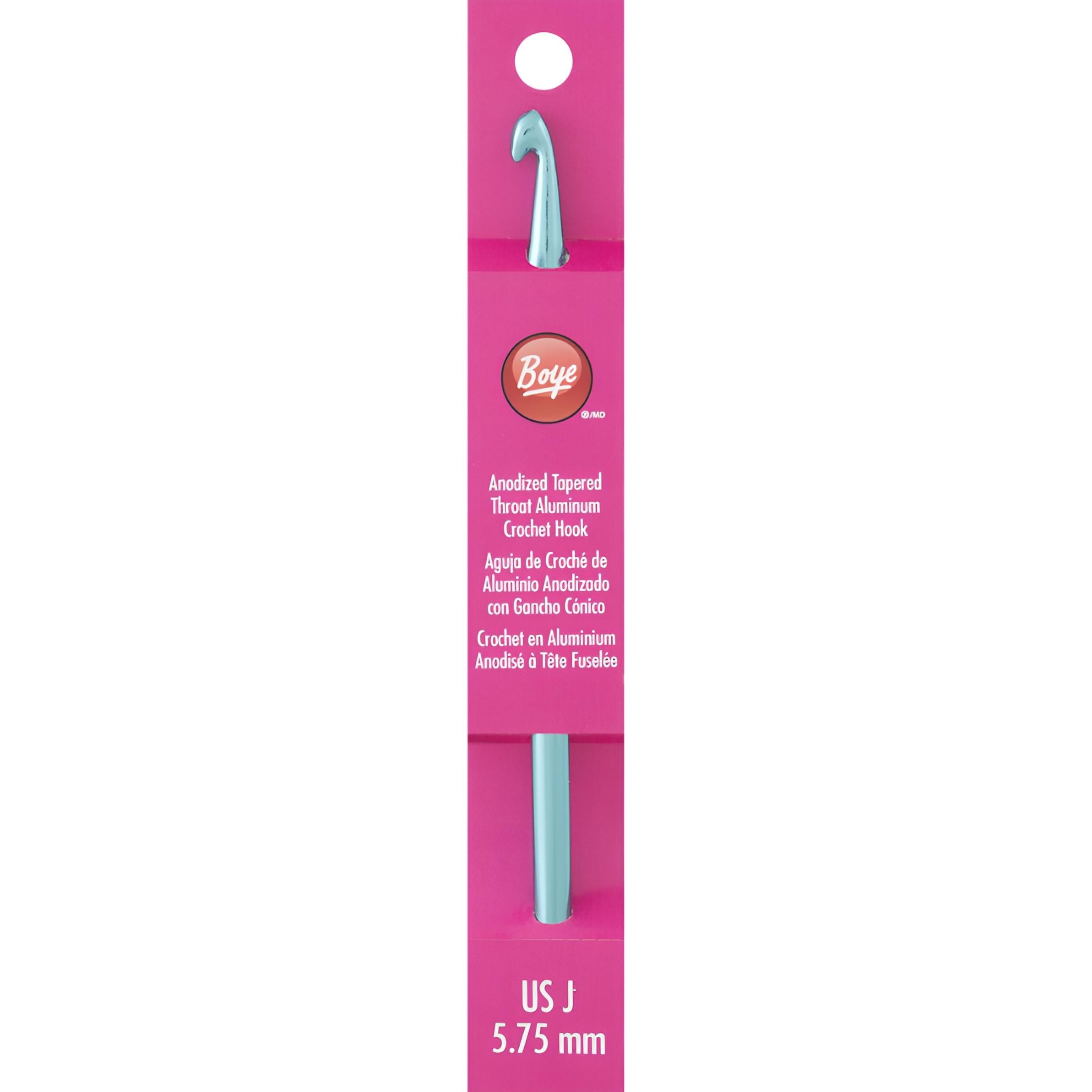 Boye Crochet Hook 6" Aluminum Size J Blue - Walmart.com