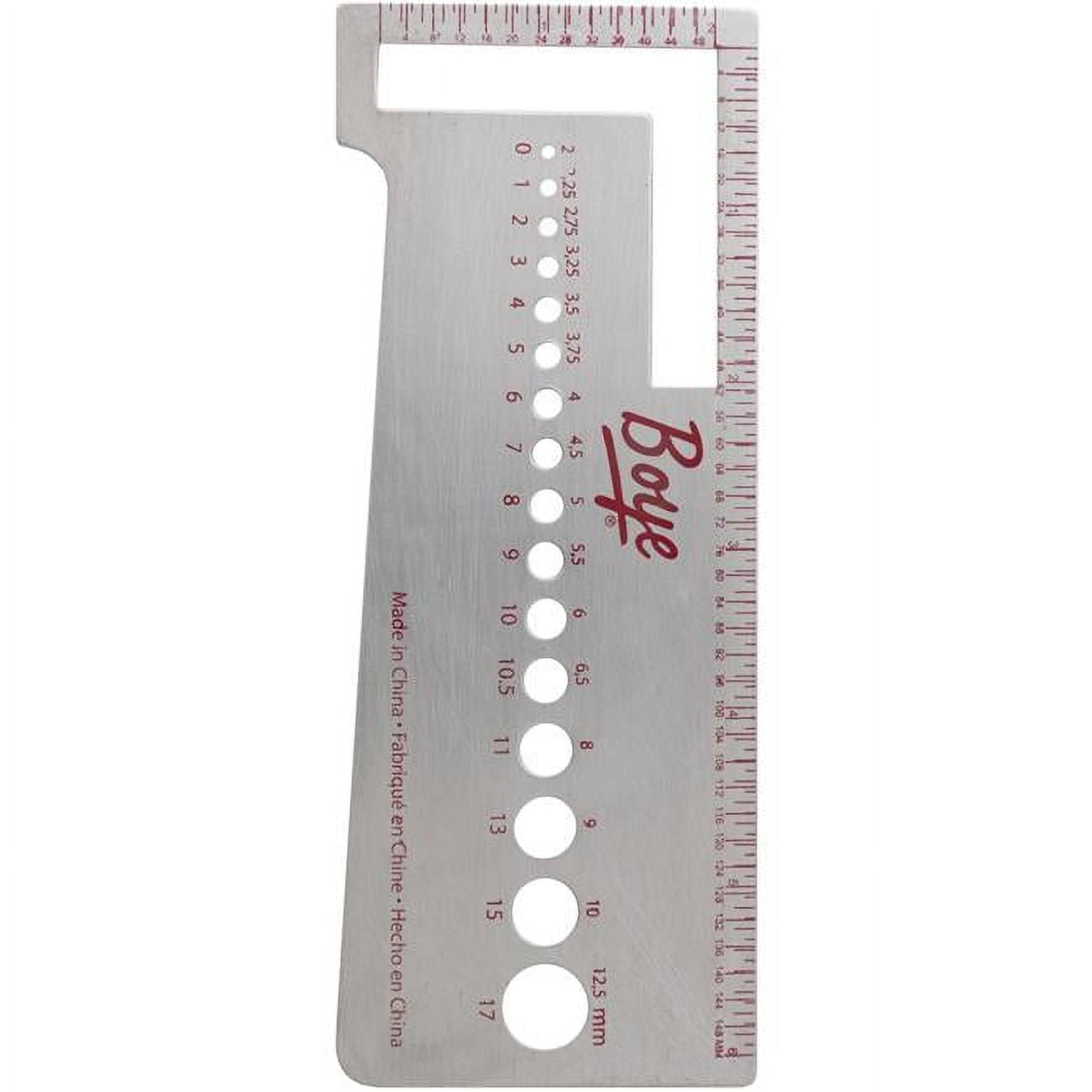 Boye Metal Stitch and Row Gauge Needle Check - Walmart.com
