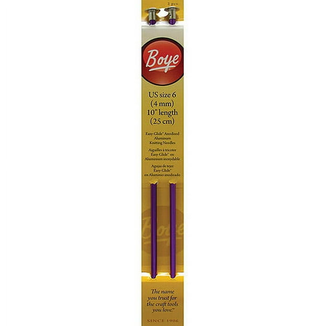 Boye Single Point Aluminum Knitting Needles - Walmart.com