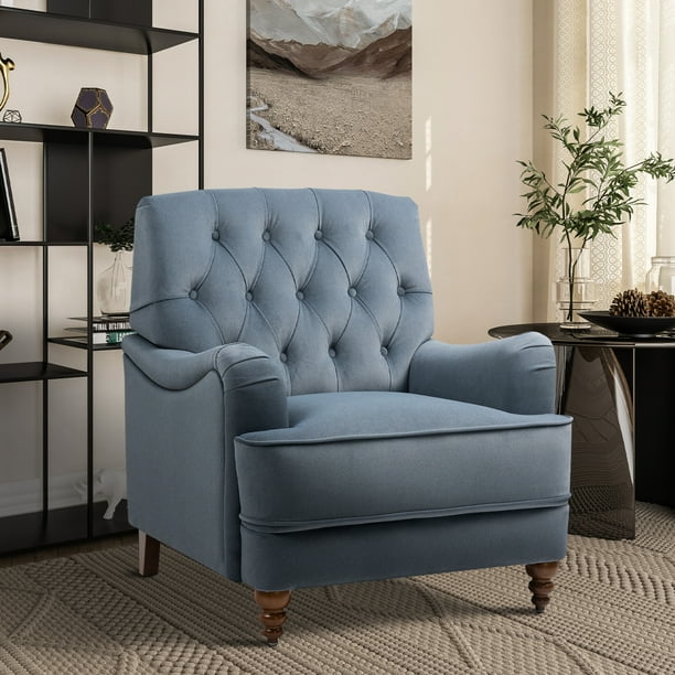 Boyel Living Button-Tufted Accent Chair for Living Room or Bedroom with ...