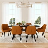 Boyel Living Dining Table Set with 6 Chairs, Rectangular Dining Room ...